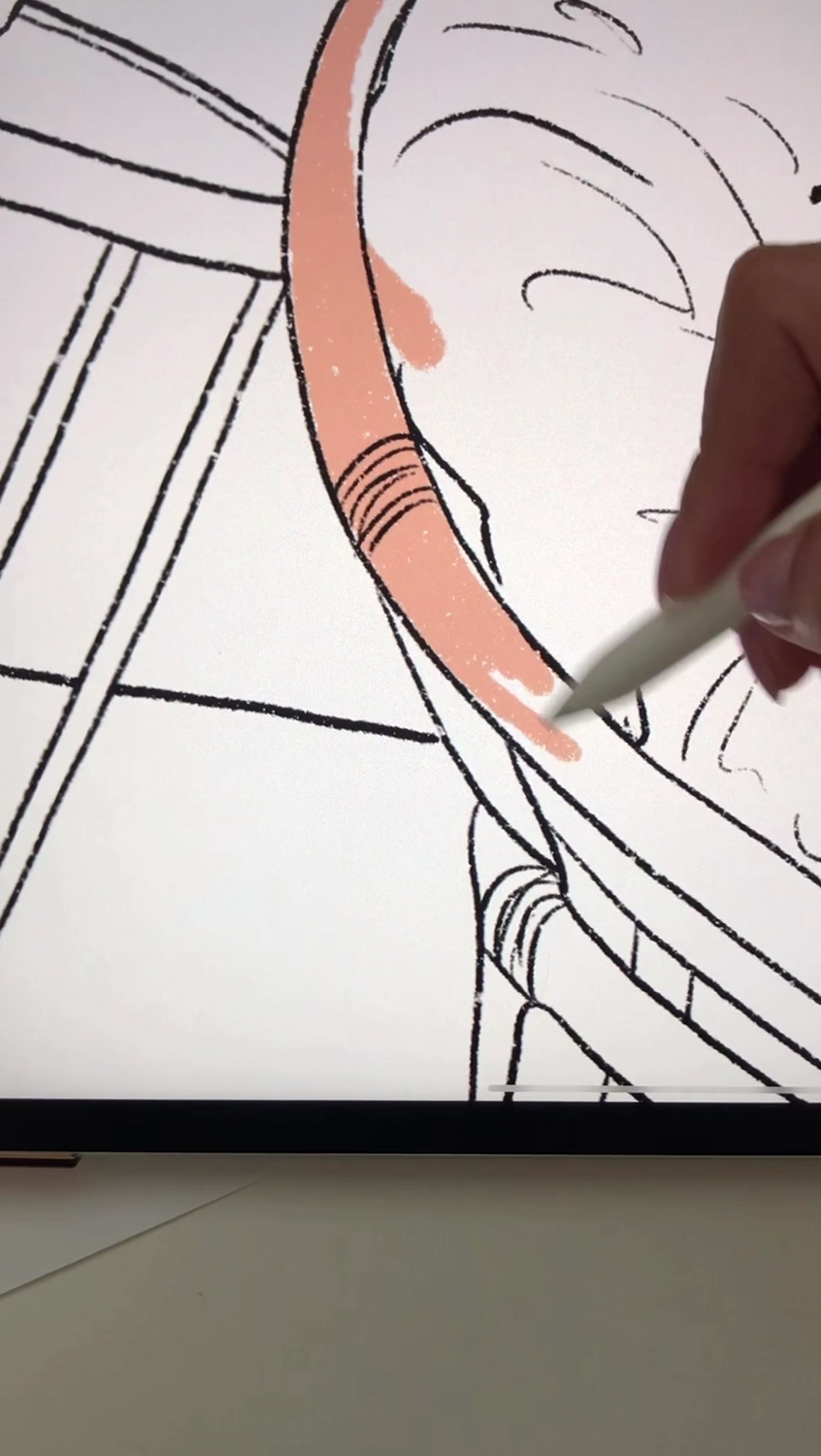 Digital Coloring Pages For Adults | How To Color in Procreate App ...