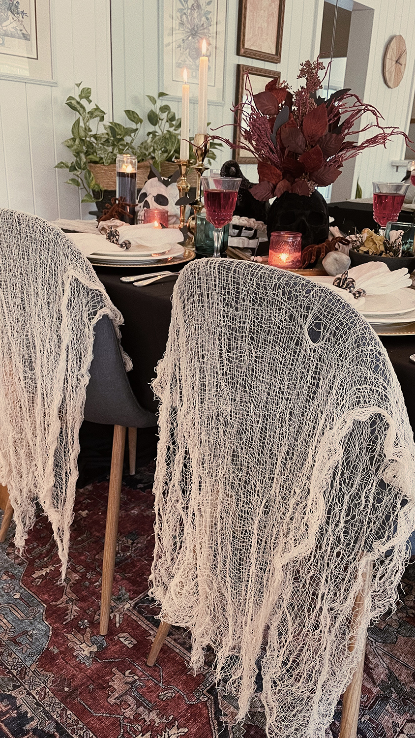 Spooky Chic Halloween Tablescape - Laura Jade Prado