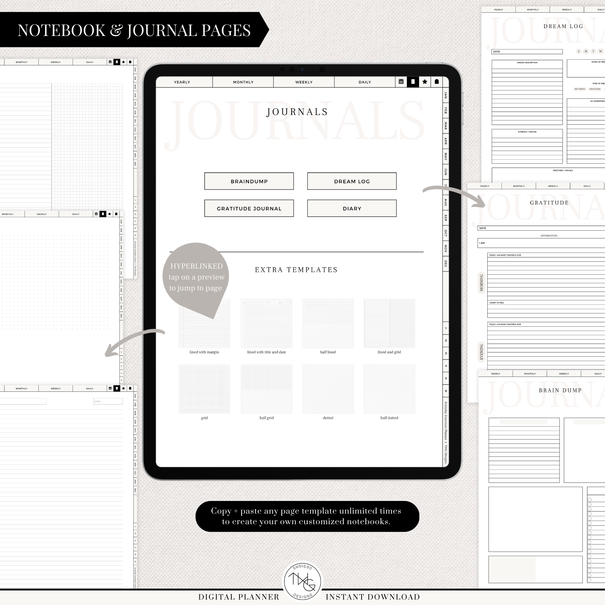 The Everyday Essentials Digital Planner | Flip Through + Demo - Laura ...