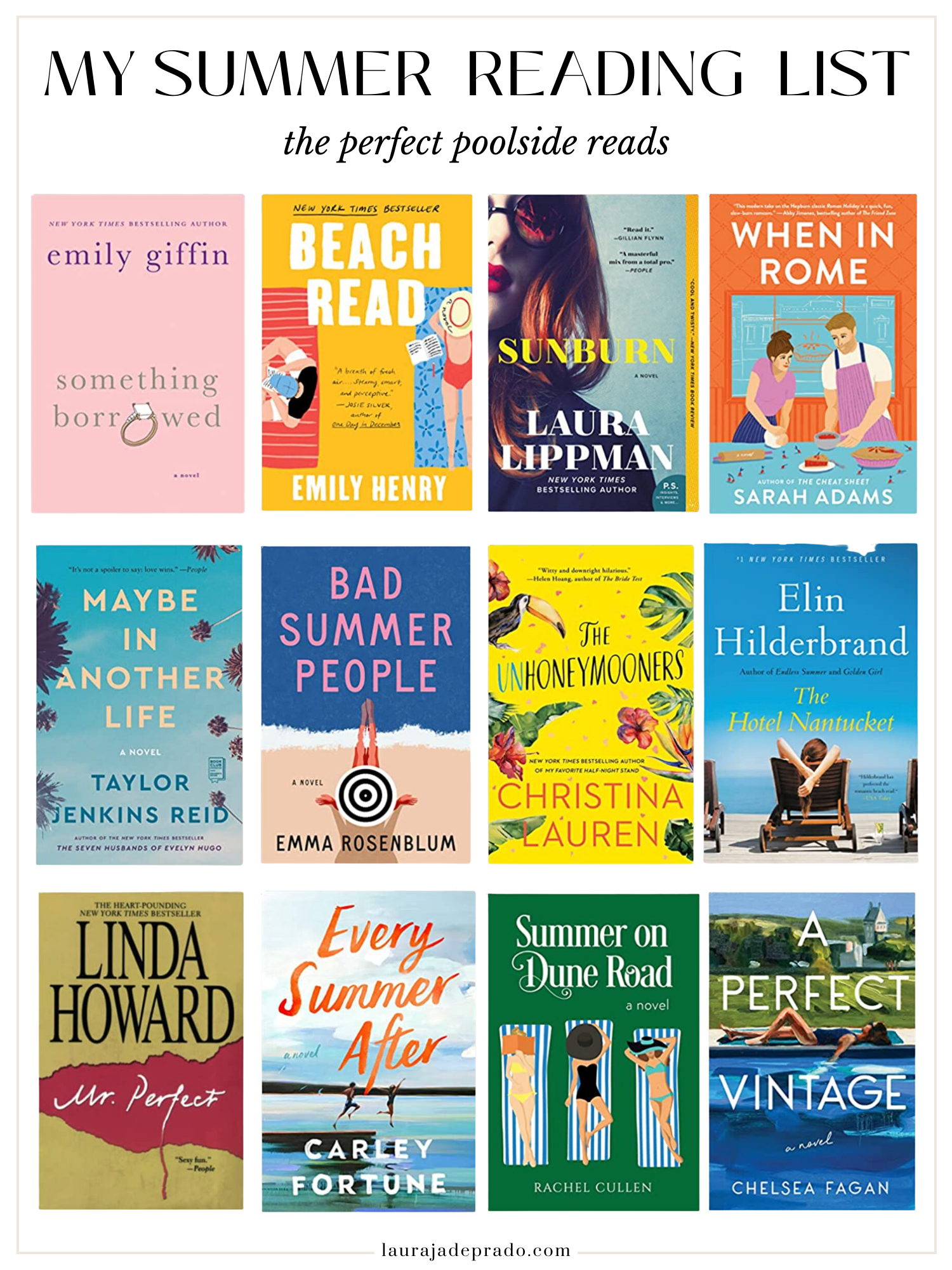 12 Books To Add To Your Summer Reading List - Laura Jade Prado