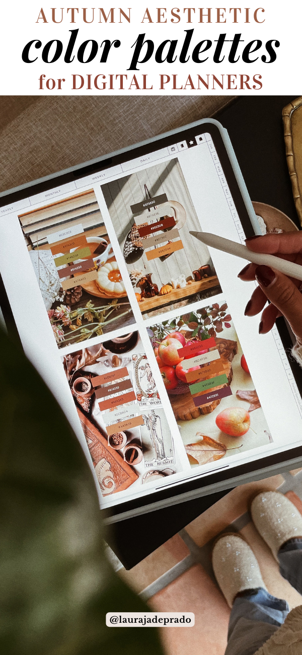 Fall Color Palettes for Digital Planning - Laura Jade Prado