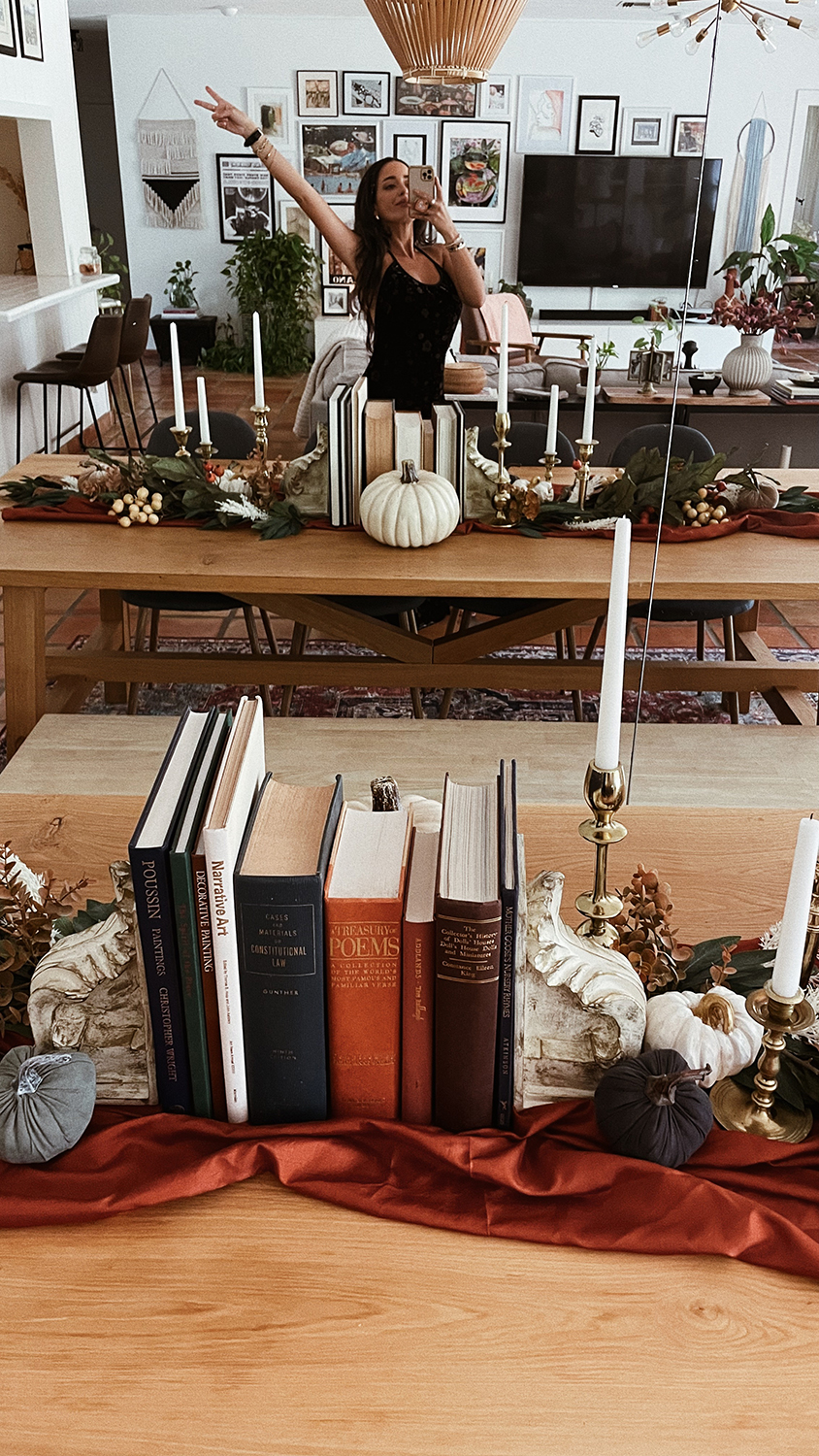 Dark Academia Tablescape | Fall Decor - Laura Jade Prado