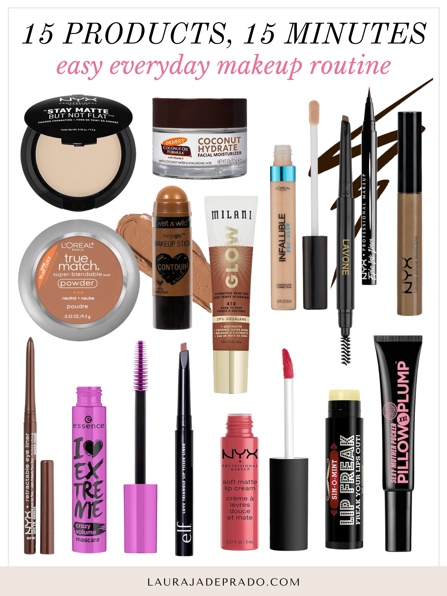 An Easy + Fresh Looking Minimal Everyday Makeup Look - Laura Jade Prado