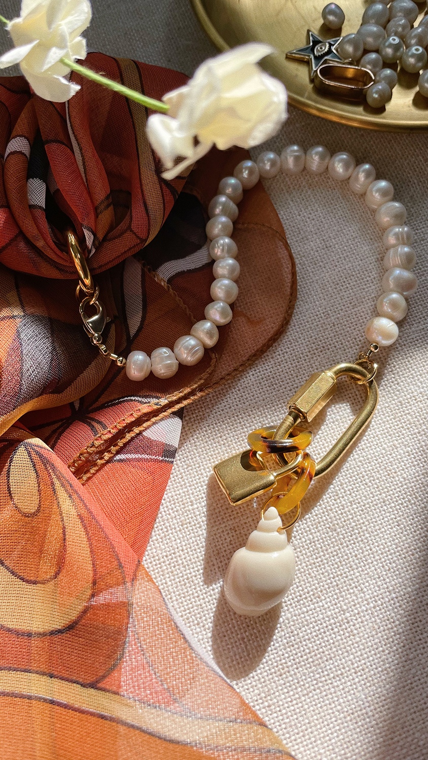 DIY Pearl Scarf Necklace | A Classic and Versatile Accessory - Laura ...