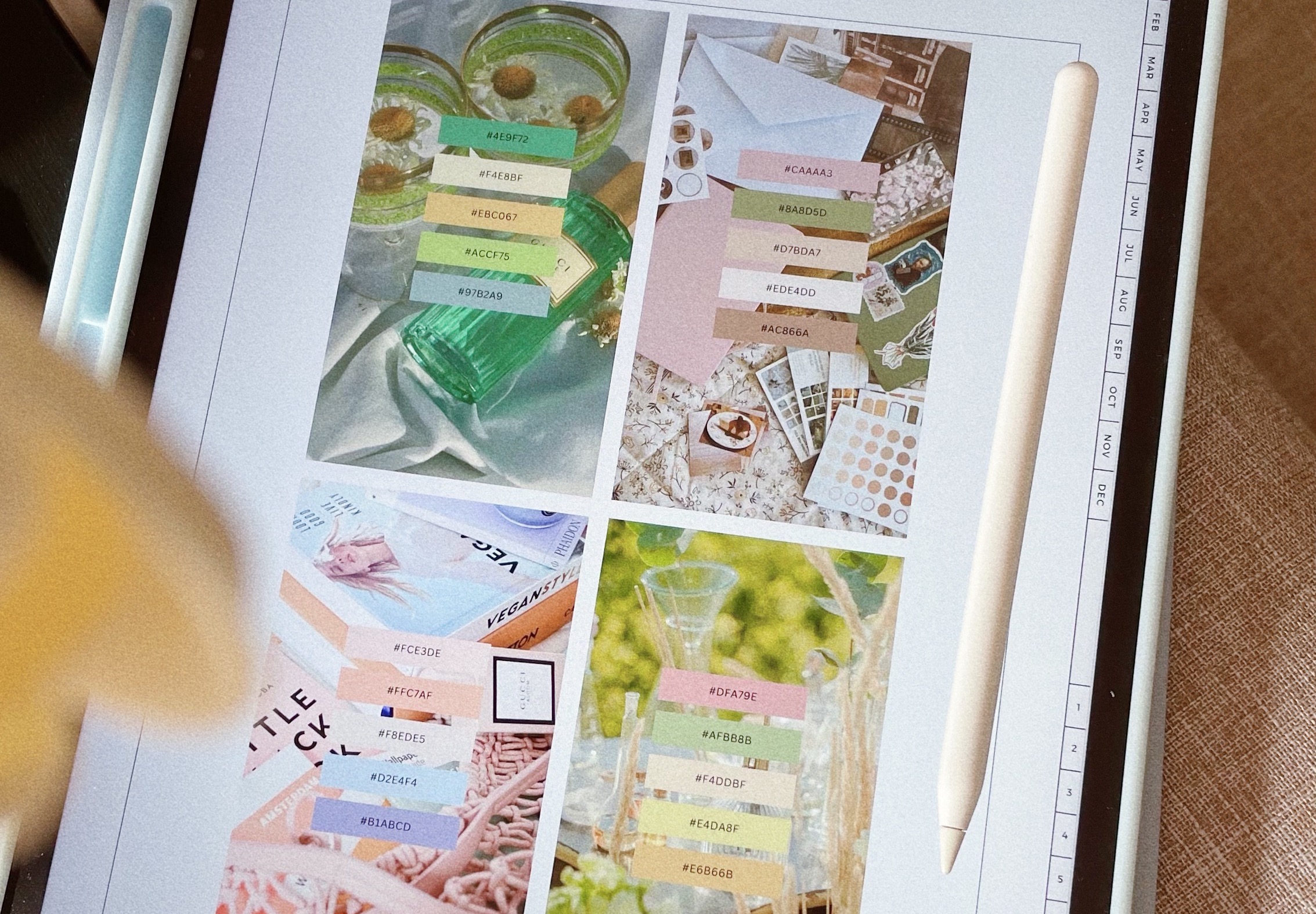 Aesthetic Spring Color Palettes For Digital Planning + Mood Boards ...