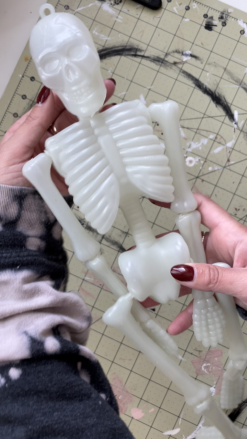 DIY Halloween Frames | Moody Skeleton & Snake Decor - Laura Jade Prado