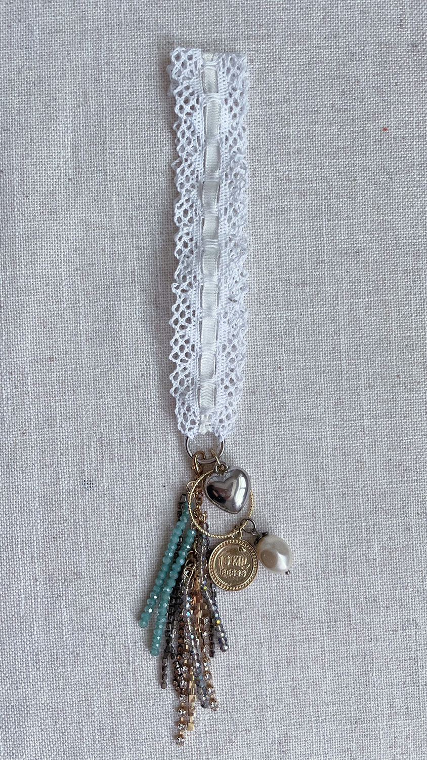 DIY Ribbon Bookmarks with Charms - Laura Jade Prado