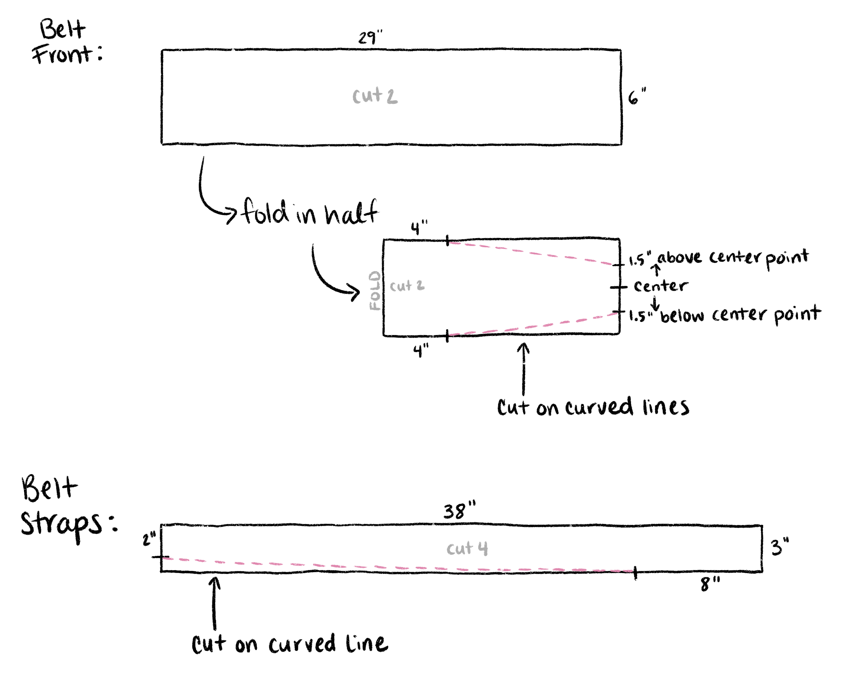 How To Make a Reversible Fabric Obi Waist Belt - Laura Jade Prado