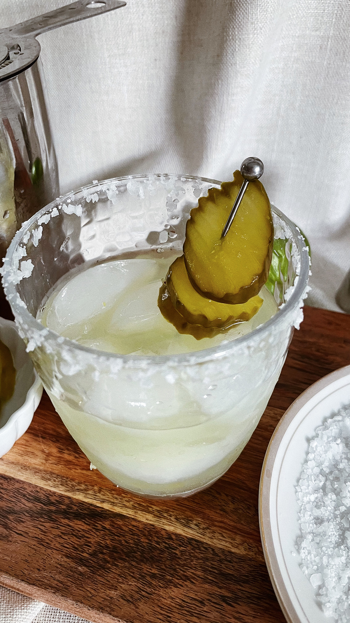 The Best Pickle Margarita Recipe | Happy Hour - Laura Jade Prado