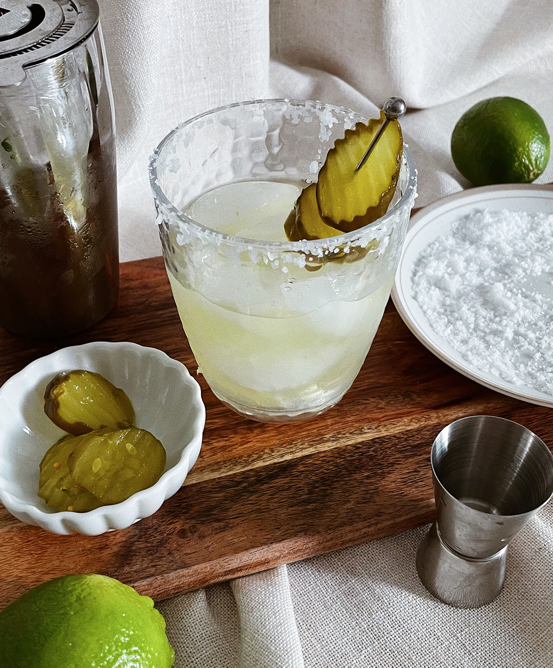 The Best Pickle Margarita Recipe | Happy Hour - Laura Jade Prado