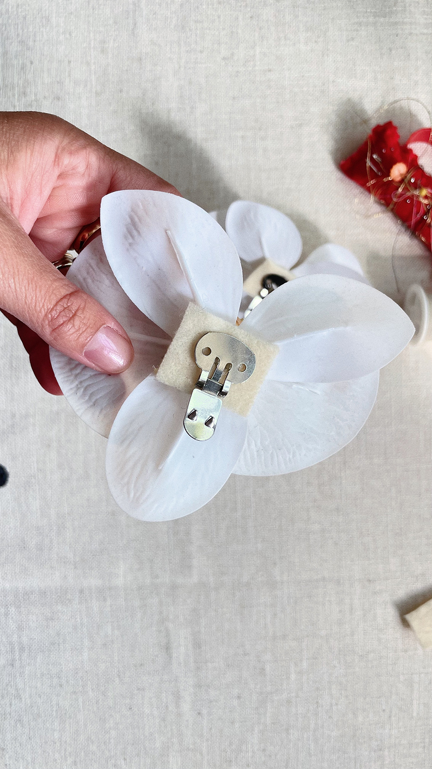 DIY Shoe Clips | Orchid Flower Heels - Laura Jade Prado