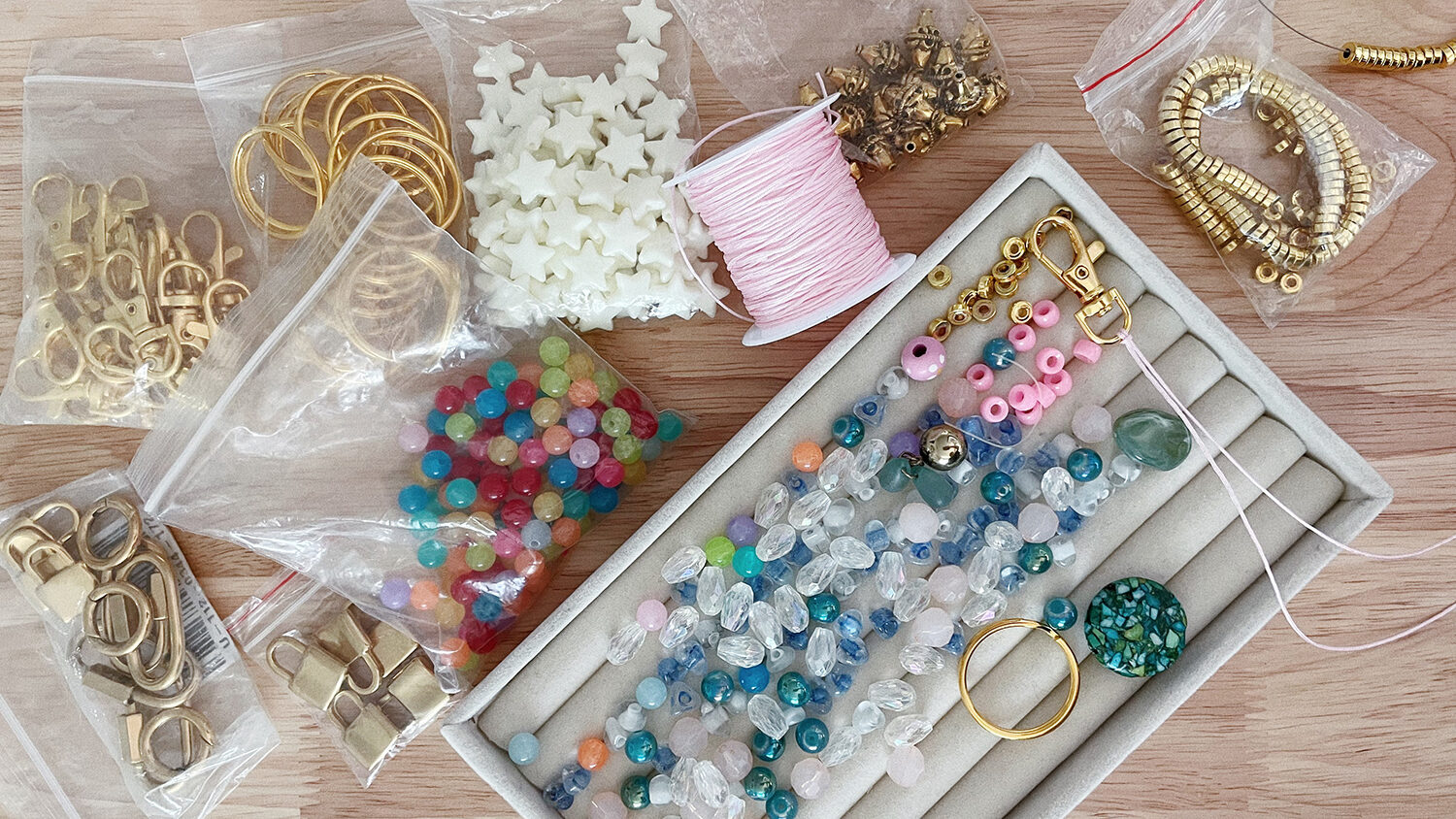 DIY Keychain Craft: How to Make a Beaded Keycharm at Home - Laura Jade ...