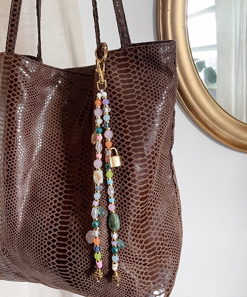 DIY Keychain Craft: How to Make a Beaded Keycharm at Home - Laura Jade ...